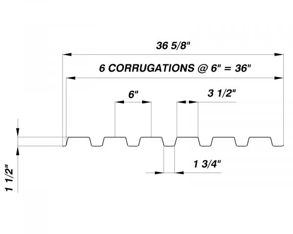 6″ Box Rib | Corrugated Metals